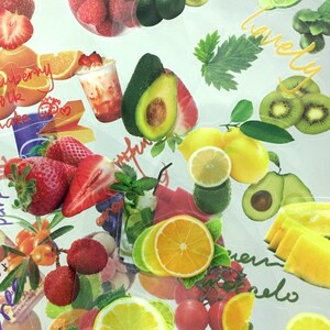 Rainbow Fruit Sticker Superfood Tropical Real Fruit Healing Fruit ...