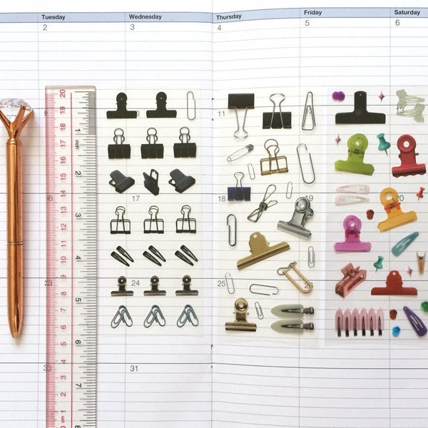 Binder Clips - Etsy