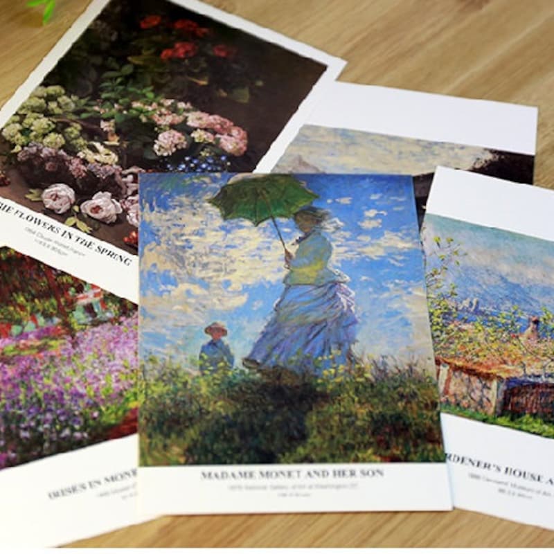 Vintage Monet Postcards - Etsy