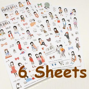 6 My Collage Life Stickers Daily Life Sticker Cool Girl Personal ...