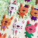 Happy Rabbit Sticker Cartoon Rabbit Cute Bunny White Rabbit Brown ...