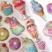 Ice Cream Sundae Sticker Colorful Icy Dessert Strawberry Sundae ...