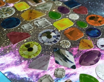 Big Diamond sticker Diamond shape diamond pattern epoxy | Etsy