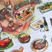 Buffet Food Sticker Picnic Food Gourmet Breakfast Dinner Noodle Rice ...