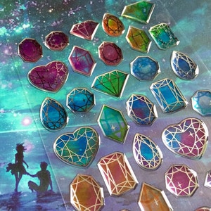 Big Diamond Sticker Diamond Shape Diamond Pattern Epoxy Sticker ...