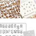 Planner Ruler Number Alphabet Art Shapes Stencil Ruler Daily Life ...