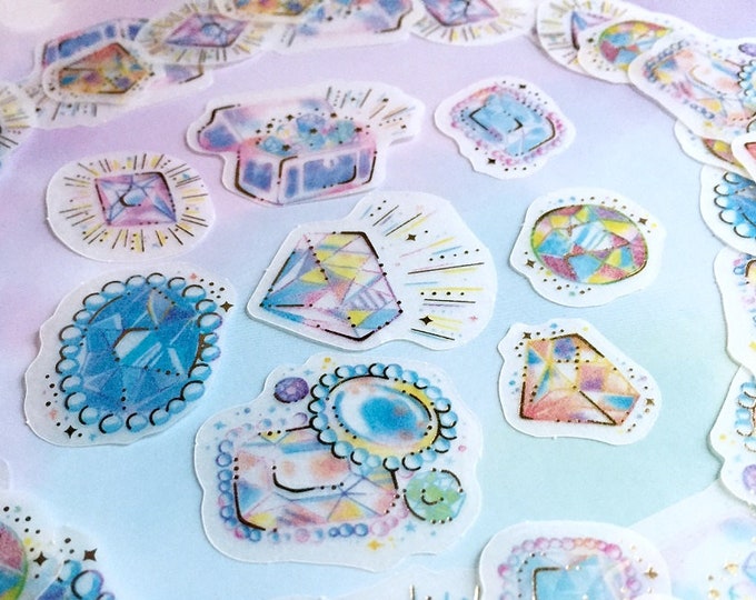 48 Colorful Diamond Stickers Hung Diamond Gemstone Jewelry | Etsy