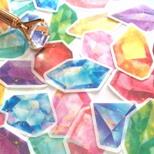 40 Big Diamond Stickers Hung Diamond Rainbow Jewelry Gemstone Colorful ...