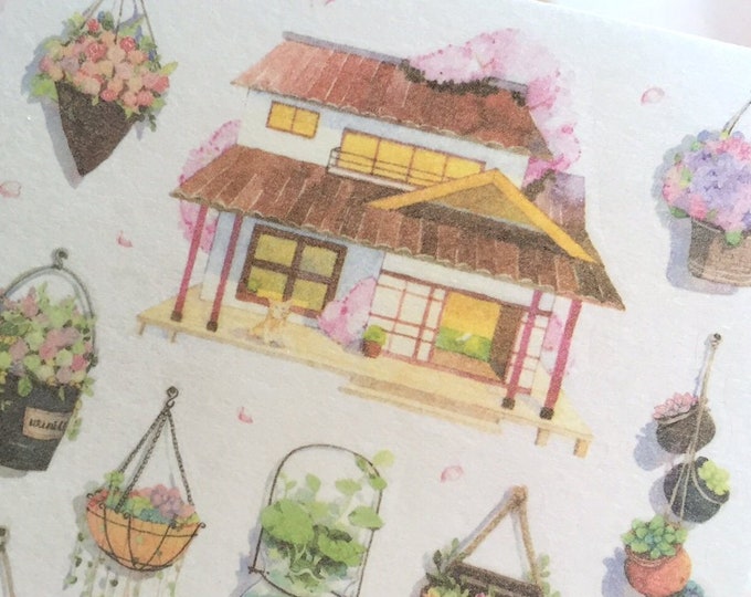 6 Sheet Dream House Sticker Country Style Furniture Study Room | Etsy