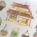 6 Sheet Dream House Sticker Country Style Furniture Study Room Living ...