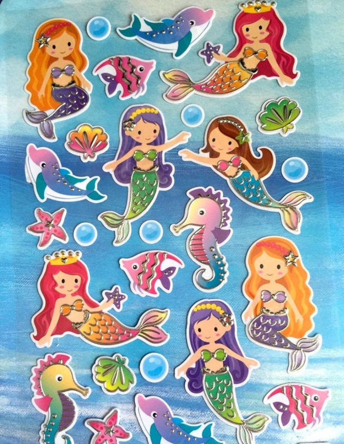 Sirena sticker sirenita tema Sirena princesa sirena pegatina - Etsy México