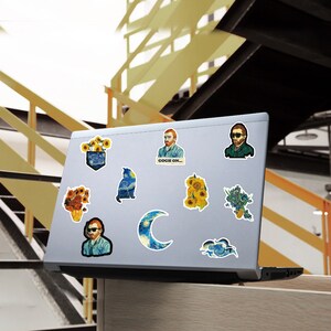 50 Van Gogh Painting Sticker Van Gogh Vincent Van Gogh Themed Paintings ...