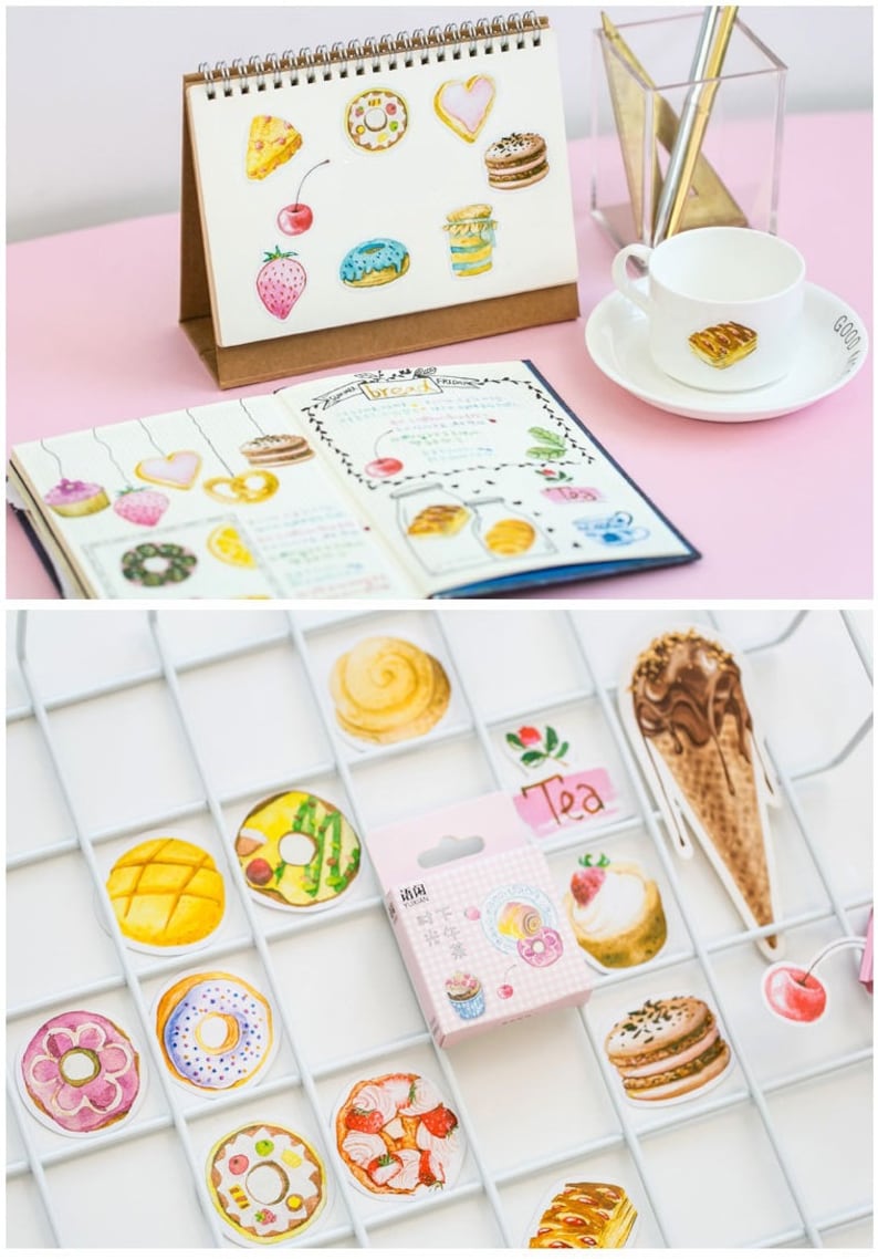 45 Tea Time Buffet Sticker Gourmet Dessert Donut Cupcake - Etsy