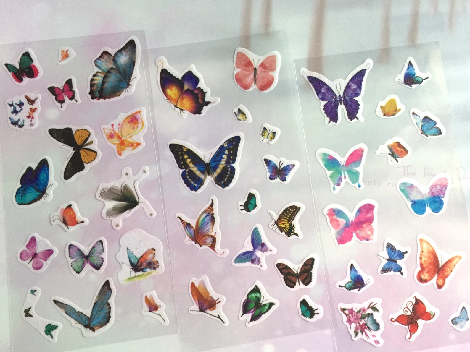6 Sheets Butterfly Stickers Butterfly Theme Big Butterfly Small ...