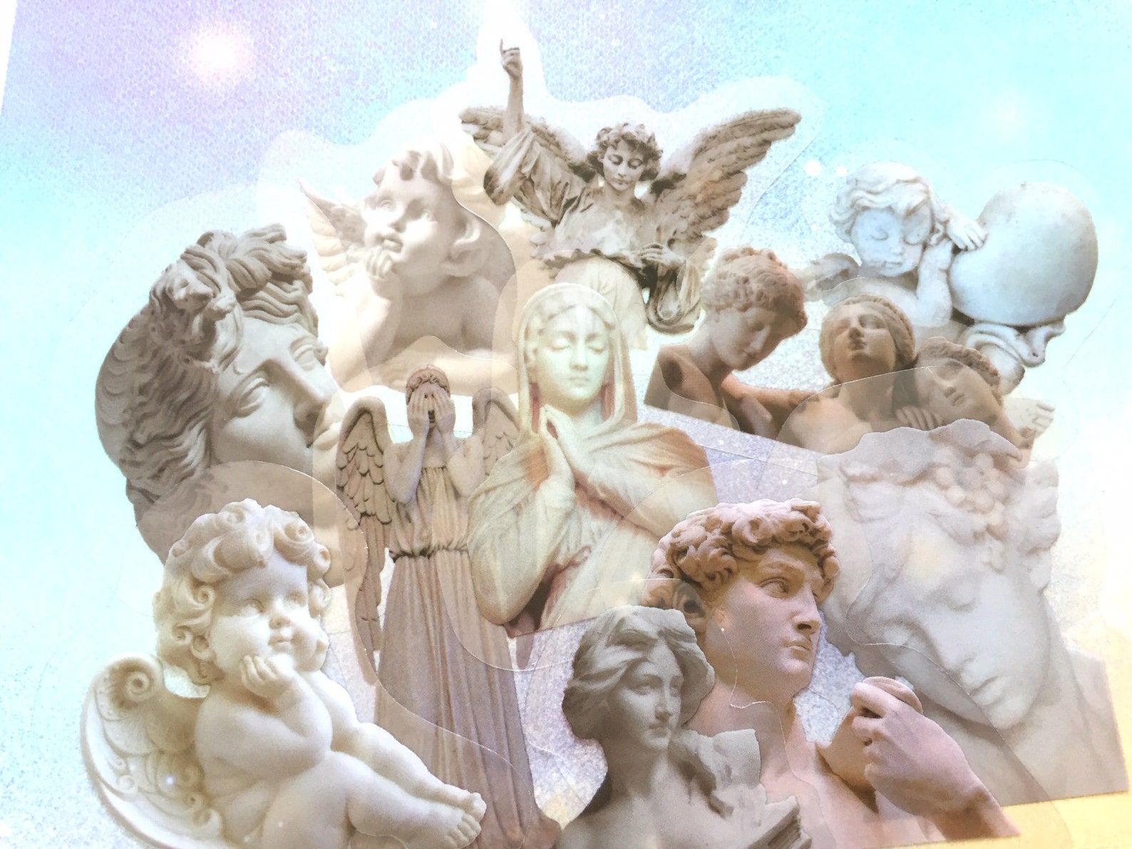 20 World Famous Sculpture Stickers Medusa Hair Snake Haired Gorgon ...