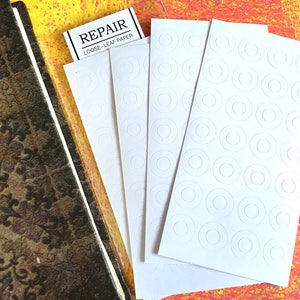 Ring Hole Sticker File Punched Holes Reinforcement Label Polka Dots ...