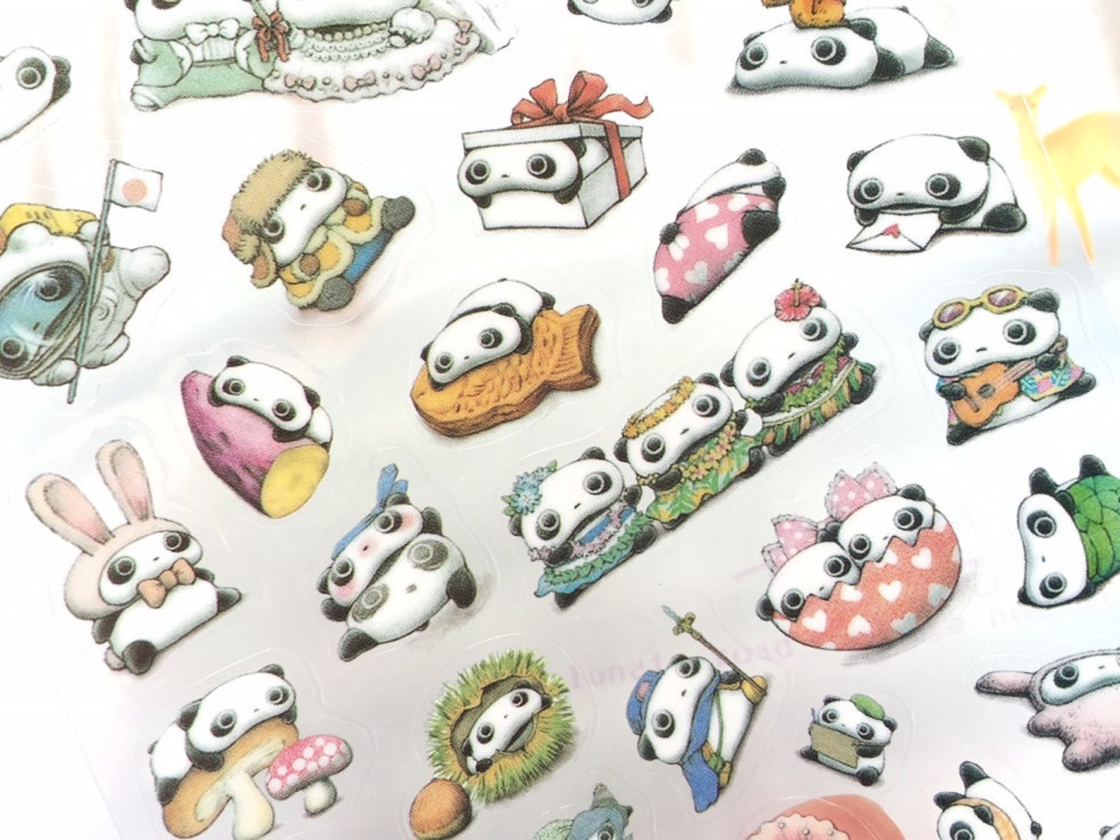 Cute Panda Sticker Cartoon Panda Cute Animal Panda Theme | Etsy