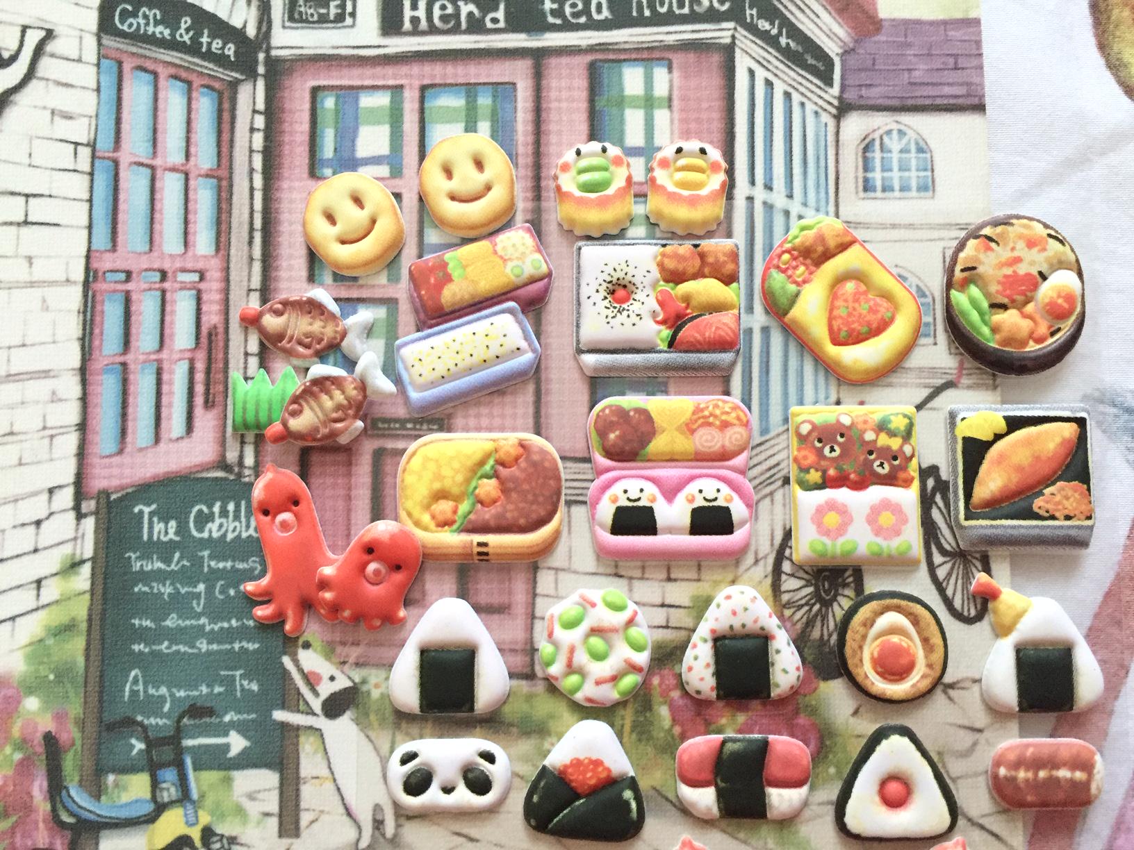 Japanese Octopus Sushi Roll Puffy Sticker Tako Lunch Box Art Food Art ...