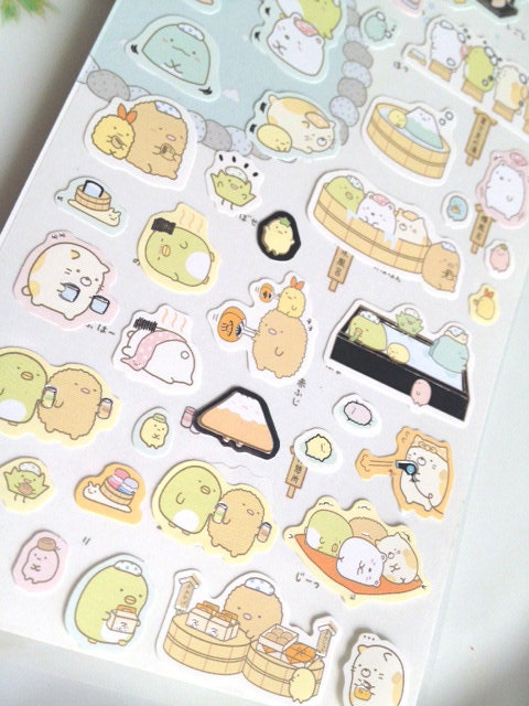 Hot Springs Party Fat Cartoon Monster Sticker Japanese - Etsy