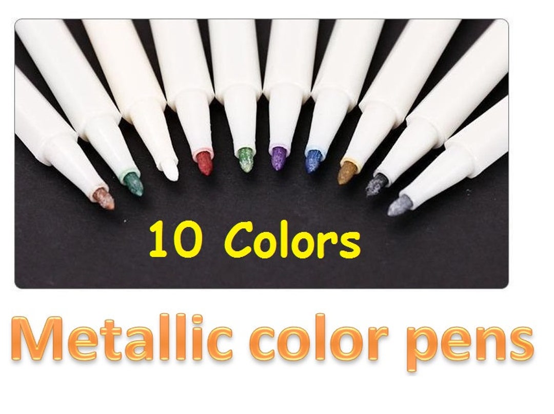 Metallic Color Pen Metallic Photo Pen Color Ink Pen Color Marker CD Pen ...