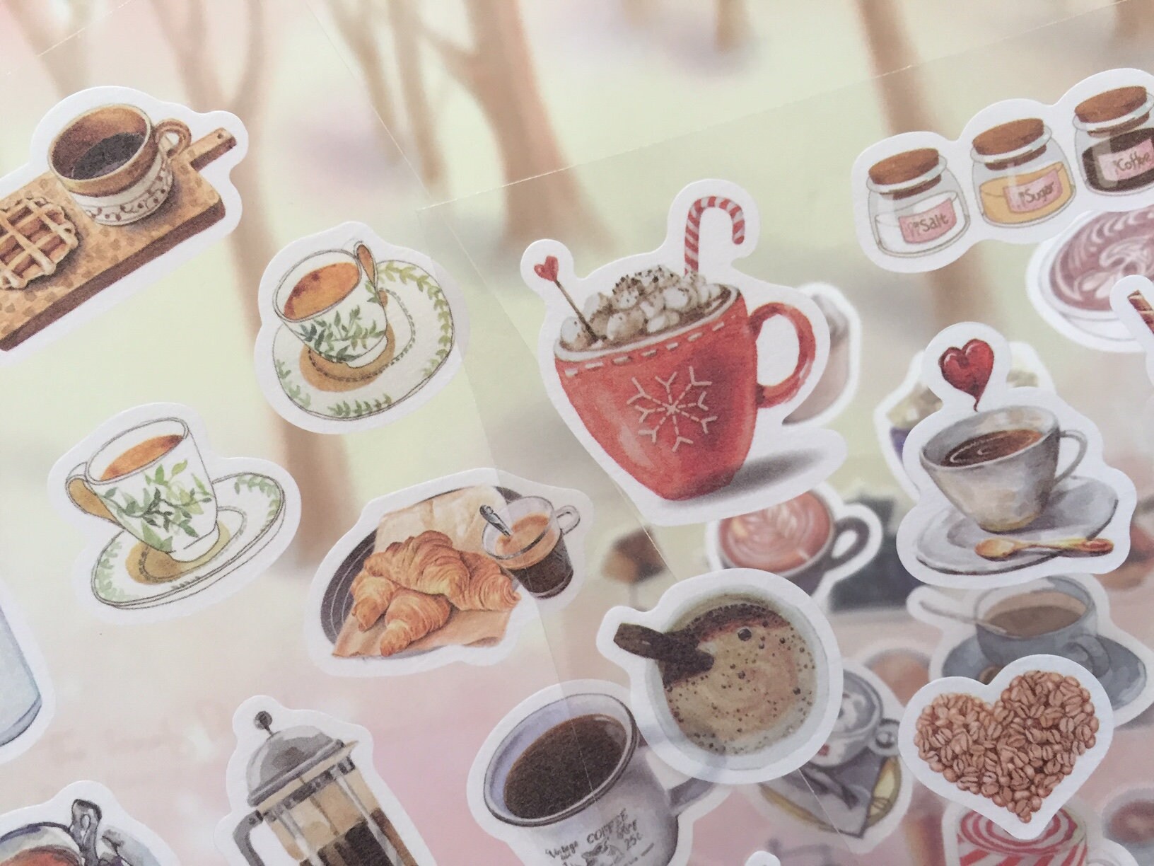 90 Coffee Stickers Coffee Themed Icon Ice-coffee Coffee Bean Coffee Art ...