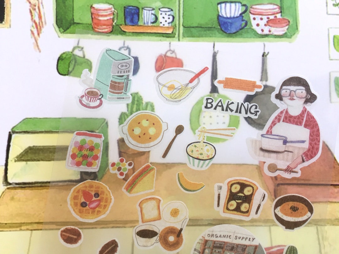 Kitchen Planner Sticker Cooking Baking Chef Cooking Recipes Breakfast ...