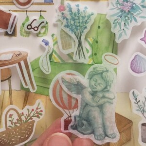 Cozy Home Furniture Sticker Set of 6 Interior Design Vintage House ...