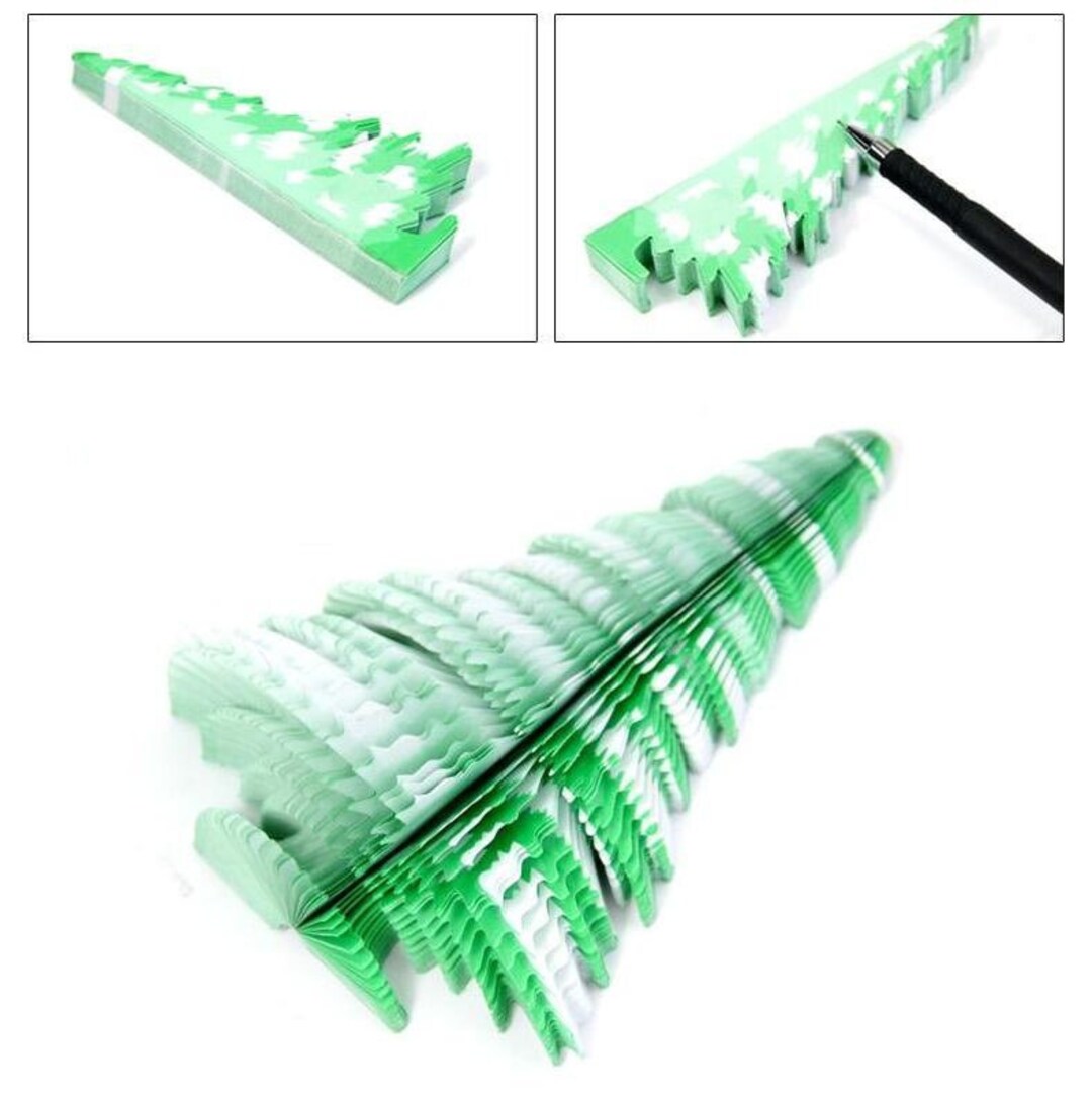 3D Paper Tree Green Tree Memo Little Green Tree Paper Pad Pine Tree ...