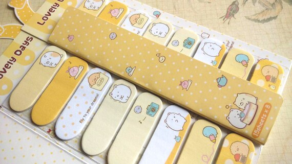 Fat animal sticky note cartoon monster food monster sticky | Etsy