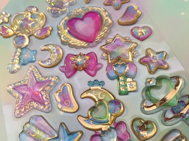 Pretty Magic Ward Sticker Super Thick Colorful Epoxy Sticker - Etsy
