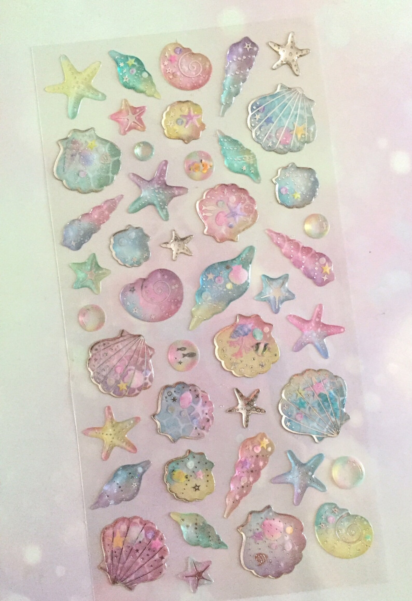 Pretty seashell sticker pearl shell ocean shells oyster shell | Etsy