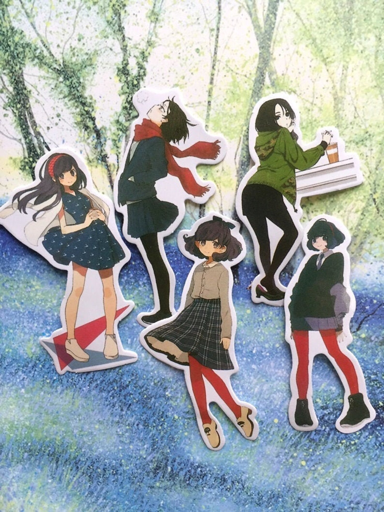 Japanese Comic Girl Sticker Cute Girl Teen Girl Sweet Girl Pretty Girl ...