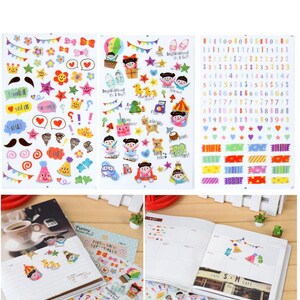 3 Sheets Happy Kids Sticker Kids Party Children Birthday Number Little ...