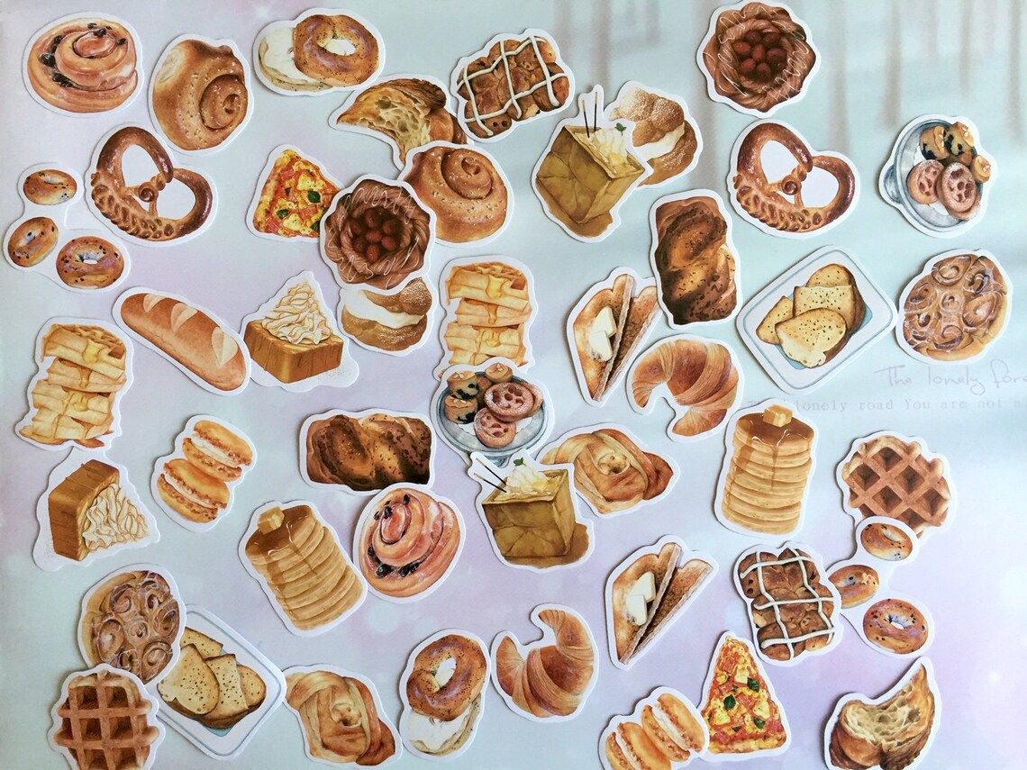 Mini cute bread sticker bakery classic bread breakfast bread | Etsy