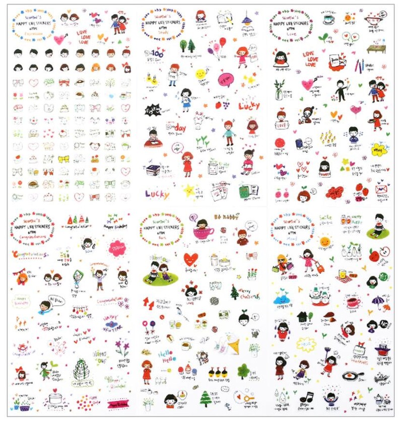 6 Dating Sticker Couple Date Fall in Love Sticker Dating | Etsy