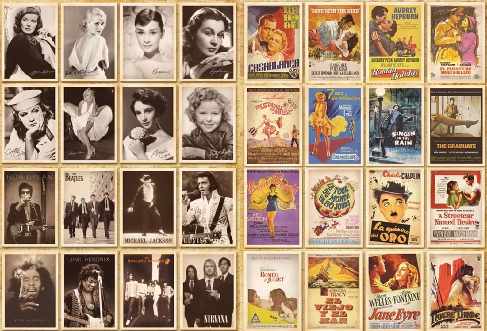American Classic Ad Postcard Classic Movies Poster Retro Film | Etsy