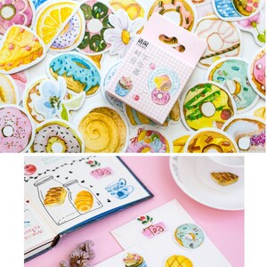 45 Tea Time Buffet Sticker Gourmet Dessert Donut Cupcake Doughnut Food ...