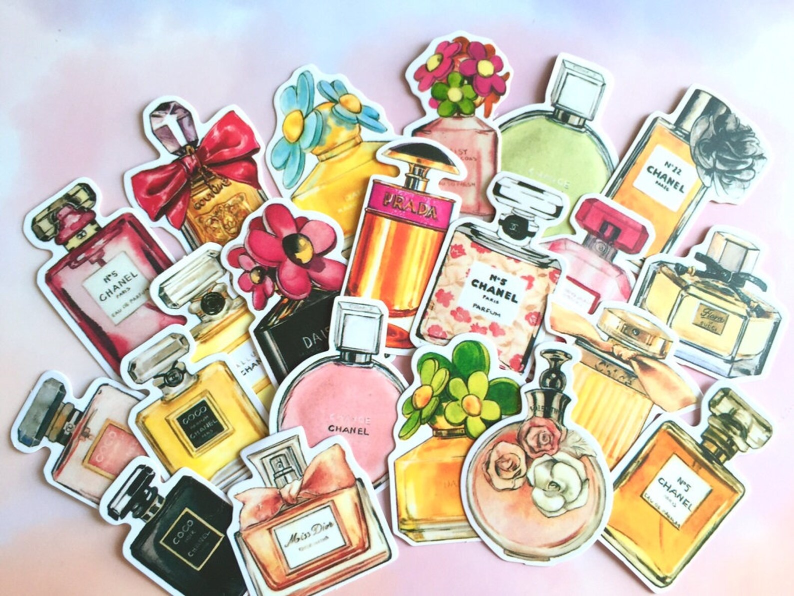 Classic perfume sticker cologne fragrance perfume theme decor | Etsy