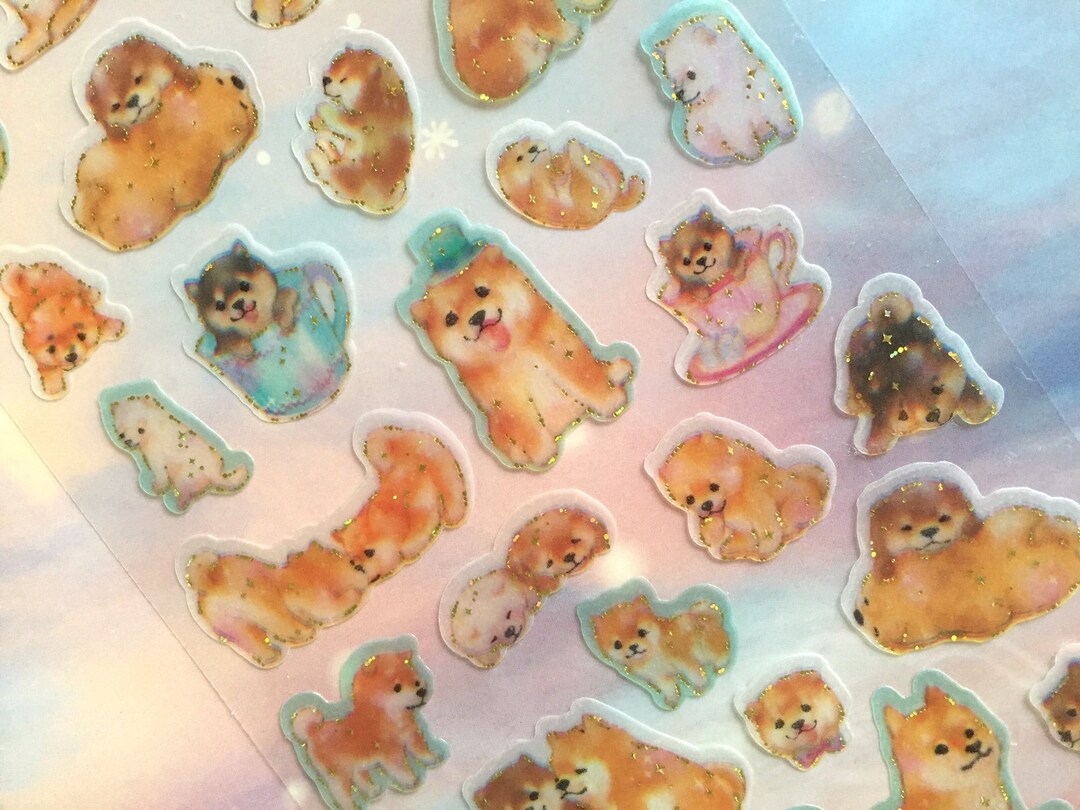 Akita Dog Sticker Dog Icon Super Cute Pet Dog Sticker Golden Dog Cute ...