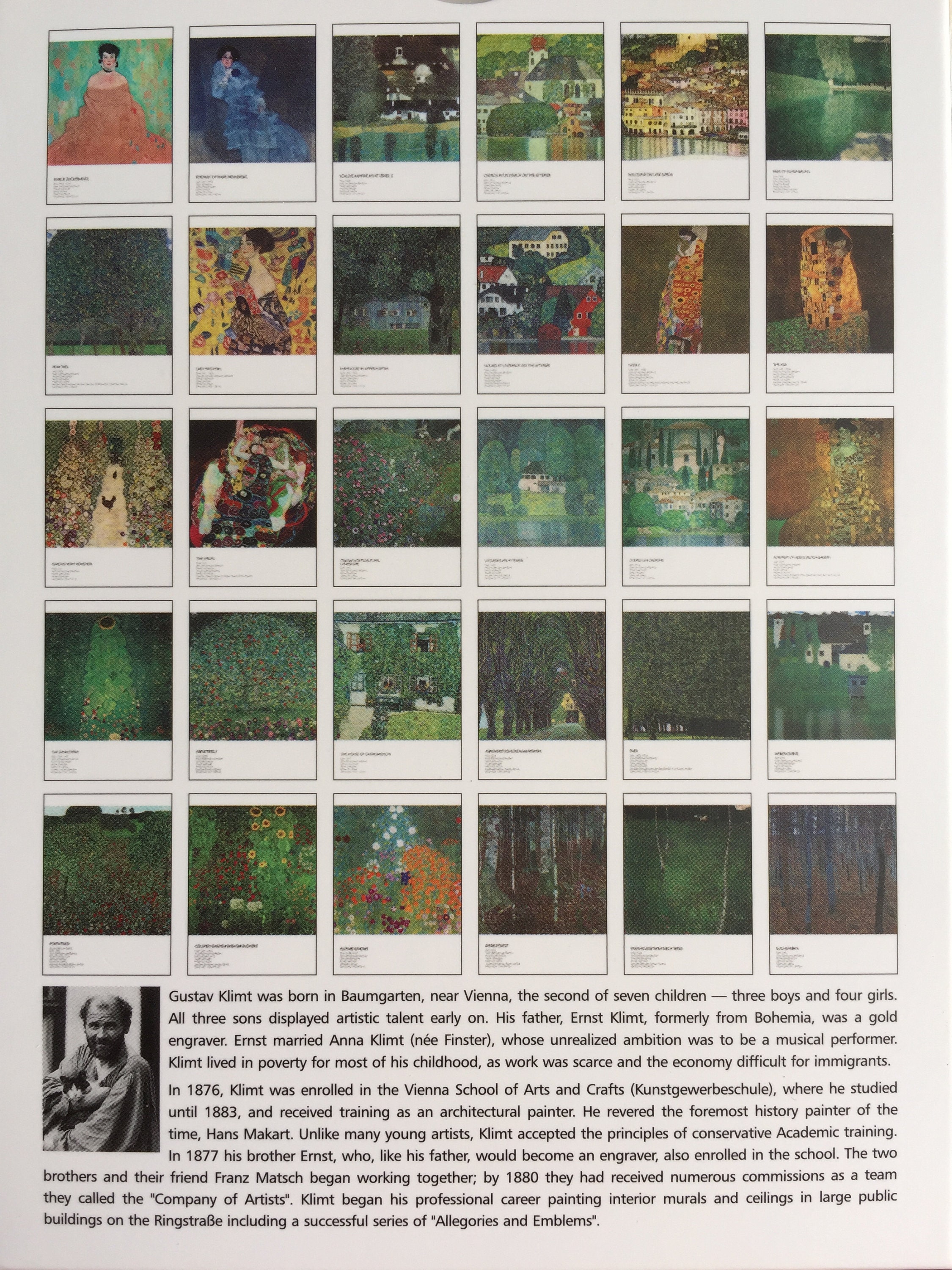 Set of 30 Gustav Klimt Postcards Best Collection the Kiss Hope | Etsy