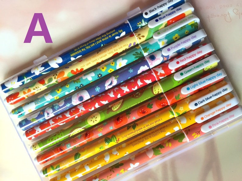 Happy Day Gel Pen, Color Ink Pen, Color Marker, Colored Pencil, Gel ...