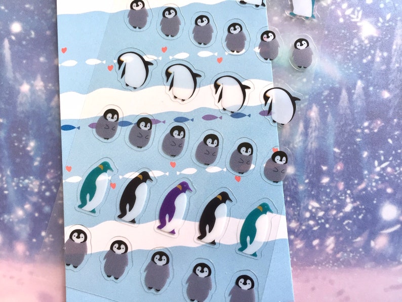 Cute Penguin Sticker Dancing Penguins Antarctica Emperor - Etsy