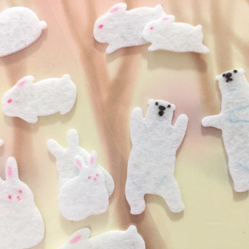 Felt Polar Bear - Etsy