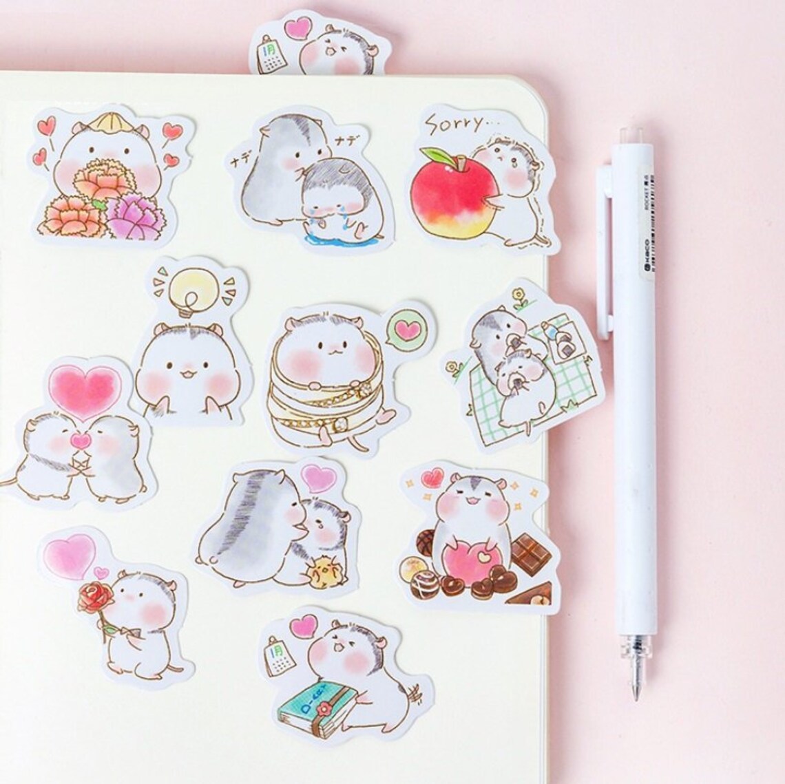 45 Hamster Sticker Cartoon Hamster Cute Hamster Flake Sticker - Etsy ...