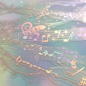 70 Music Melody Stickers Musical Tape Music Notes Icon Piano Violin ...