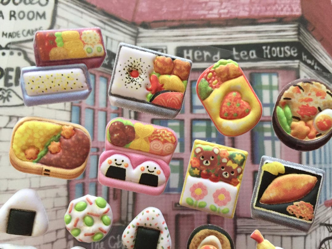 Japanese Octopus Sushi Roll Puffy Sticker Tako Lunch Box Art Food Art ...