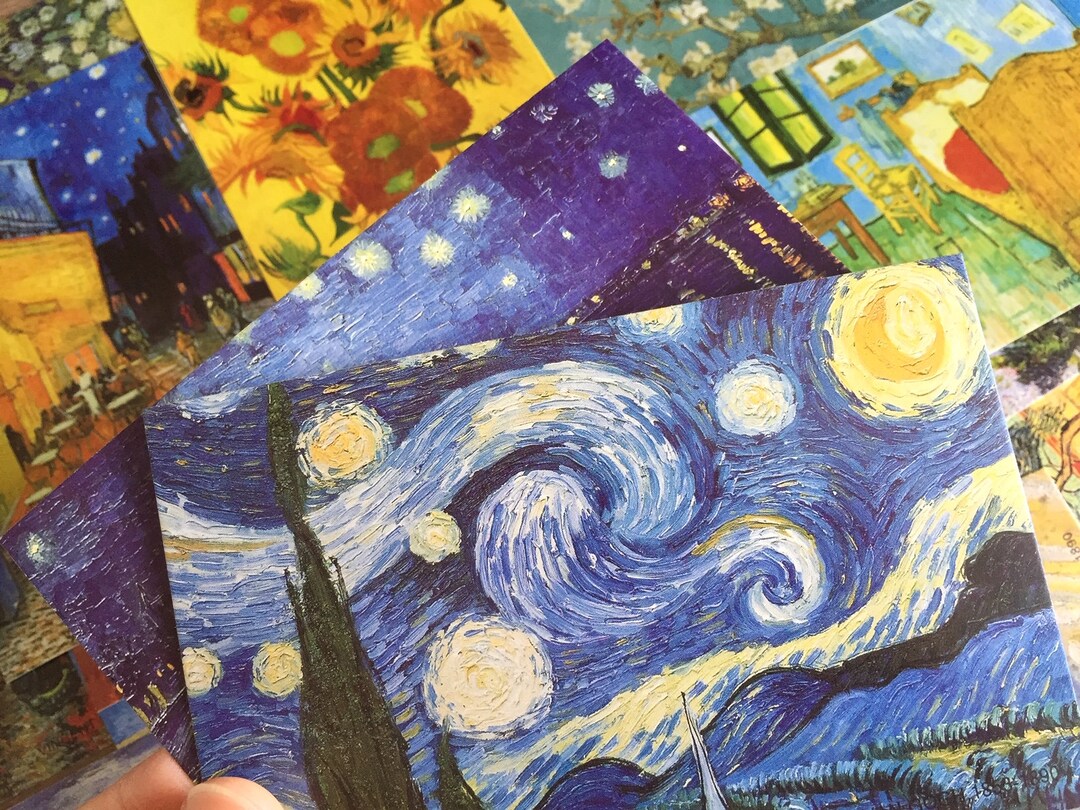 30 the Best Collection of Vincent Van Gogh Postcard Classic Famous Oil ...