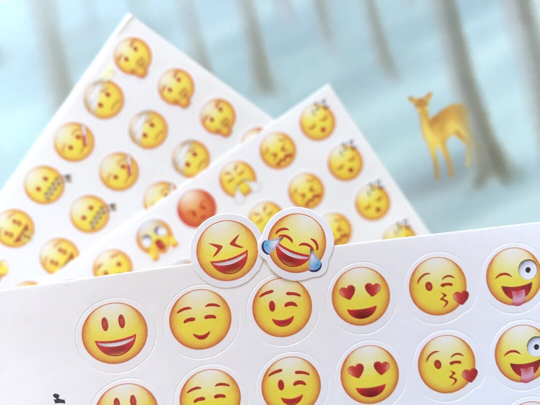 165 Cute Faces Sticker Whatsapp Facial Expression Funny Emoticons Label ...