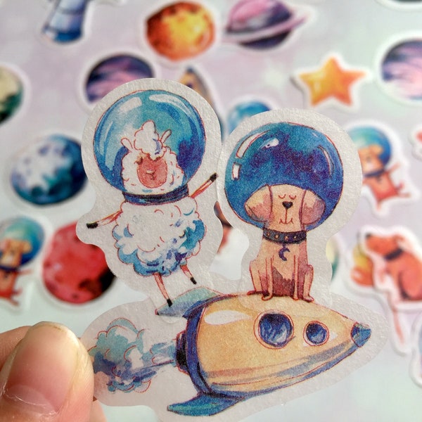 Space Theme Sticker - Etsy