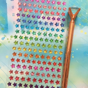 171 Fancy Little Star Epoxy Sticker Glitter Stars Cute Baby Star ...
